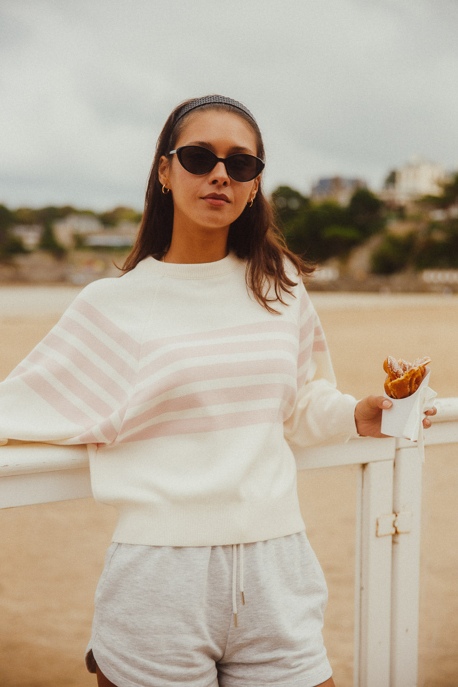 Pull ample rayé multicolore – Royal mer